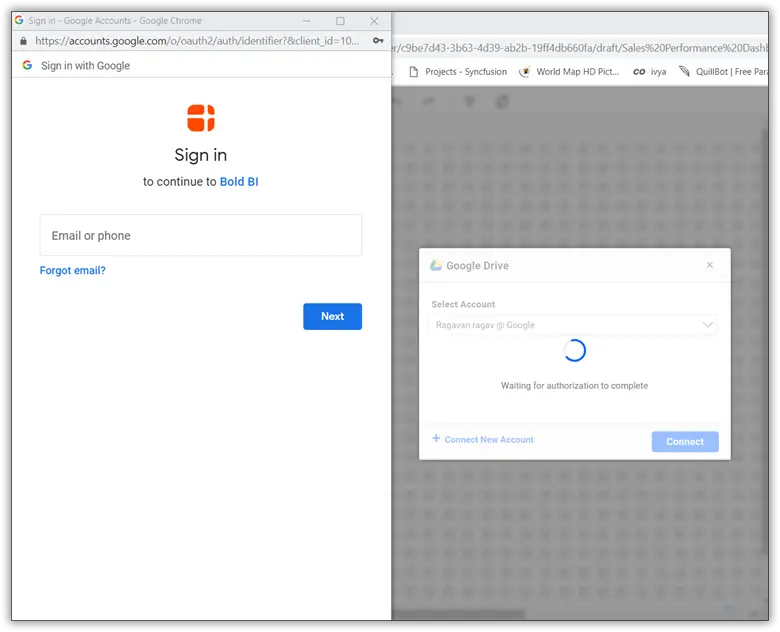 Create and Embed Dashboard with Google Drive data | Bold BI