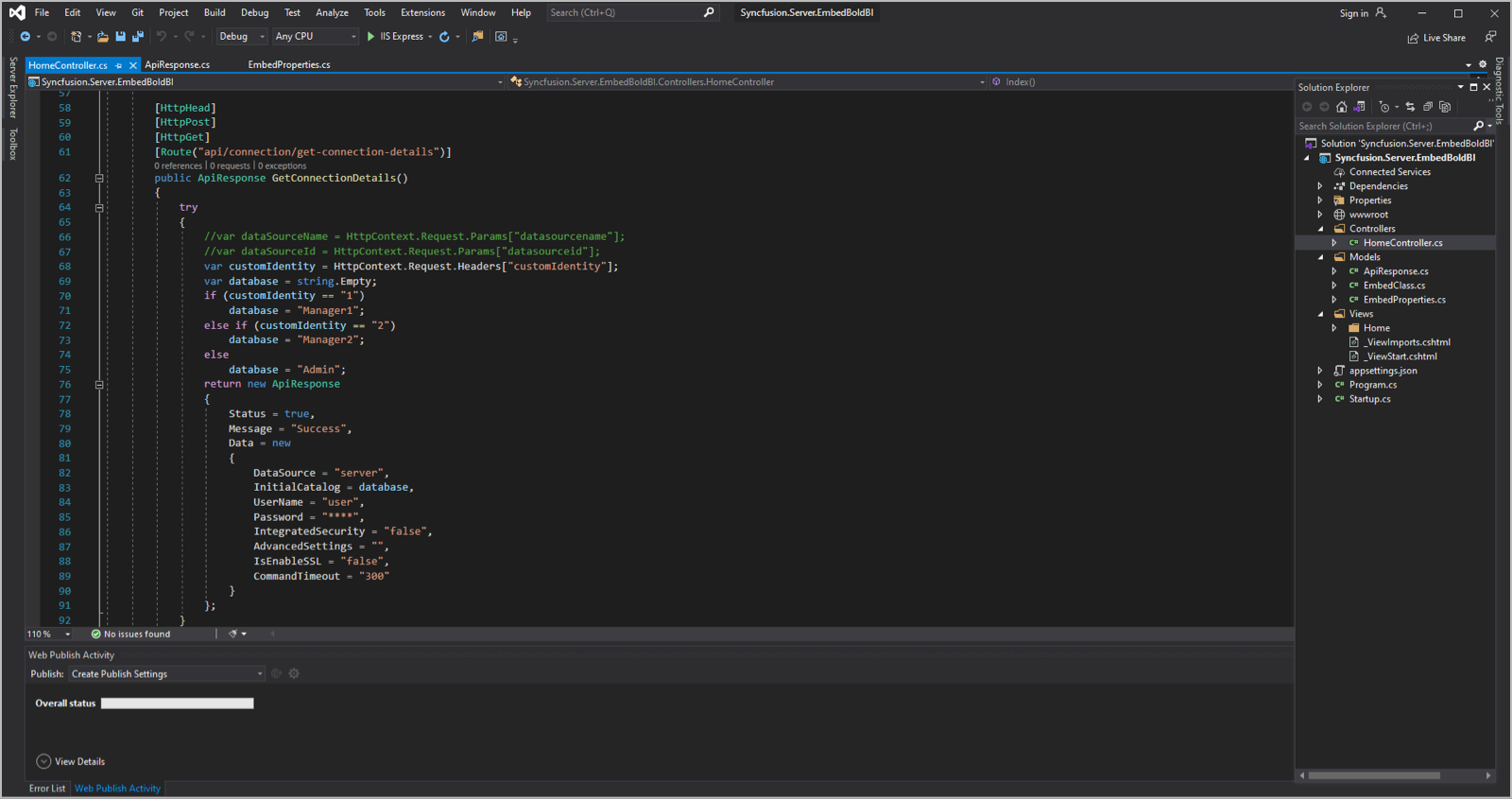Dynamic Connection String in Embedded Dashboard | Bold BI
