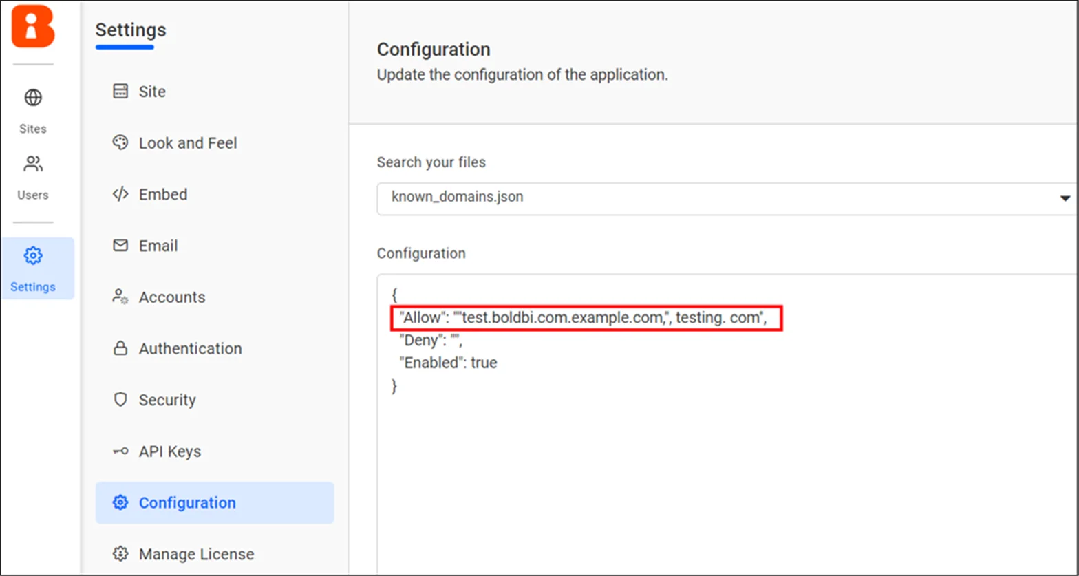 Warding Off SSRF: Configuring Domains for Security | Bold BI