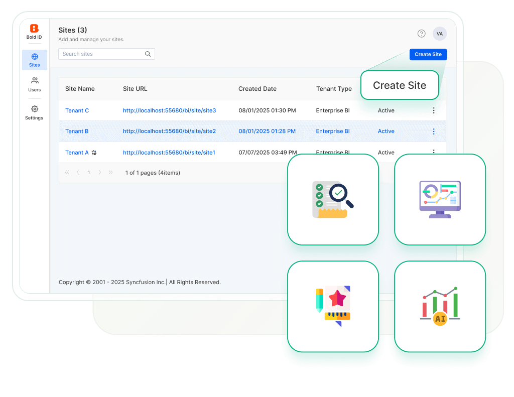 Scalable SaaS Multi-Tenancy | Bold BI