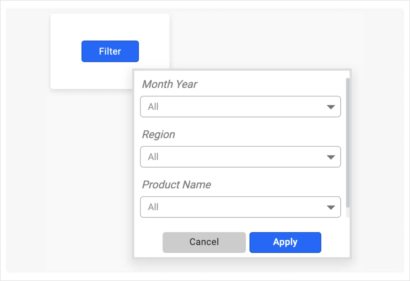 Multiple Dropdown | Custom Visuals | Bold BI