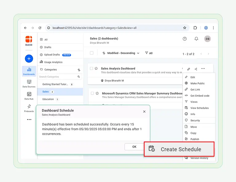 Self-Guided Demos – Explore Dashboards & Analytics | Bold BI